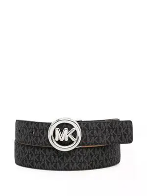 Michael Kors Monogram-print Logo-buckle Belt