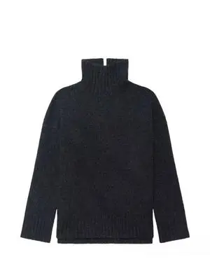 Zadig&Voltaire Bleeza High-neck Logo-embroidered Wool Sweater