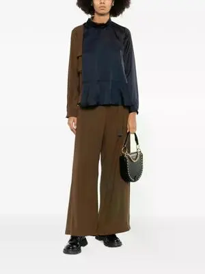 Sacai Panelled Peplum-hem Blouse