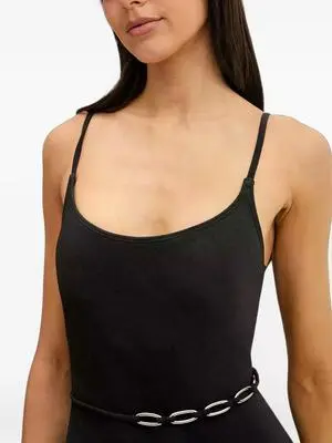 Michael Kors Belted Scoop-neck Swimsuit
