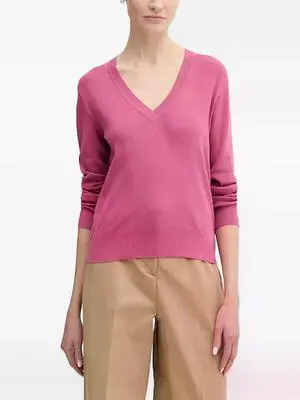 BENETTON V-neck Sweater - Pink