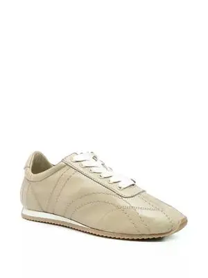 TOTEME Contrast-stitched Leather Sneakers