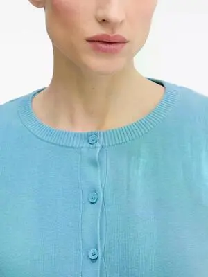 BENETTON Cotton Cardigan - Blue