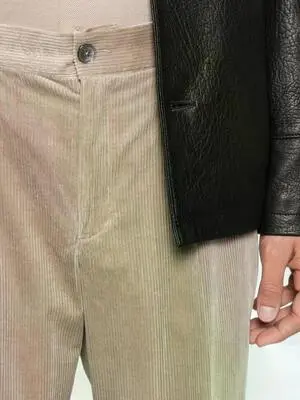 PROFUOMO Pleated Corduroy Trousers