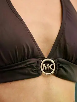 Michael Kors Logo Halter Bikini Top