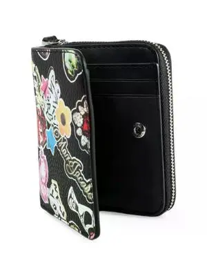 Marc Jacobs Sticker-print Leather Wallet