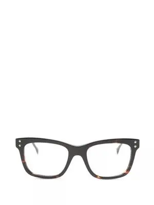 Carolina Herrera Tortoiseshell-effect Square-frame Glasses - Brown