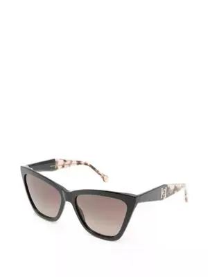 Carolina Herrera Logo-plaque Cat-eye Sunglasses