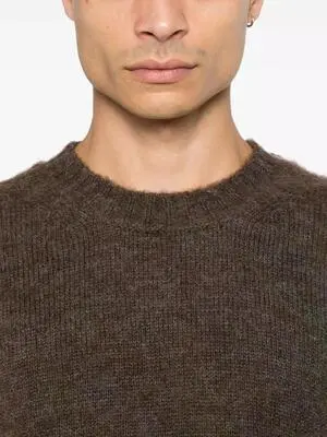 DIANA STUDIO Brushed-knit Crew-neck Sweater