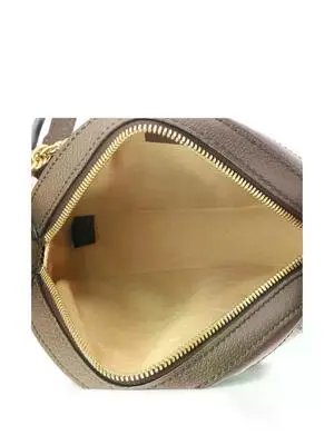 Gucci Ophidia Round Shoulder Bag Gg Coated Canvas Mini Crossbody Bag