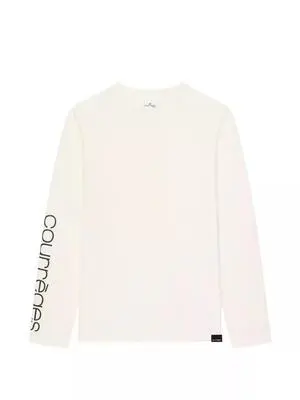 COURREGES Logo-print Long-sleeve T-shirt