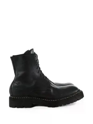 Guidi Lace-up Leather Combat Boots