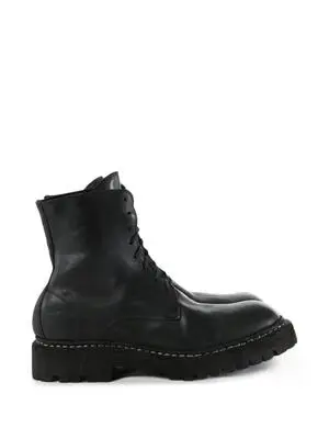 Guidi Lace-up Leather Combat Boots