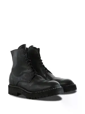 Guidi Lace-up Leather Combat Boots