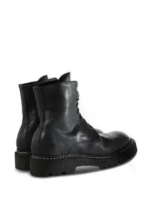 Guidi Lace-up Leather Combat Boots