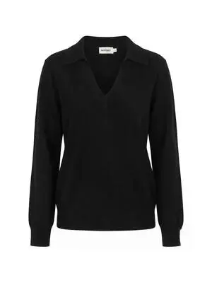 NOTSHY Palmer Cashmere V-neck Sweater - Black