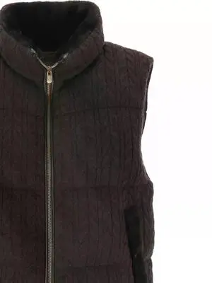Agnona Cable-knit Padded Jacket