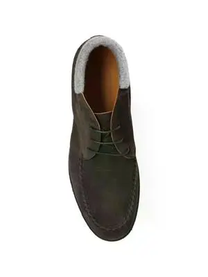 Eleventy Suede Lace-up Ankle Boots