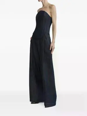 DL1961 Becca Seam-detail Wide-leg Jeans