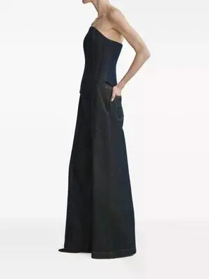 DL1961 Becca Seam-detail Wide-leg Jeans