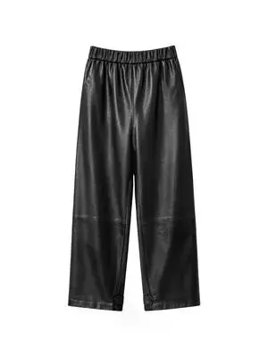 Dusan Nappa Leather Carrot Trousers