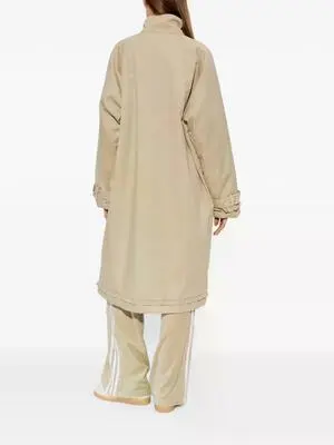 Adidas Ruffled Trim Logo Coat