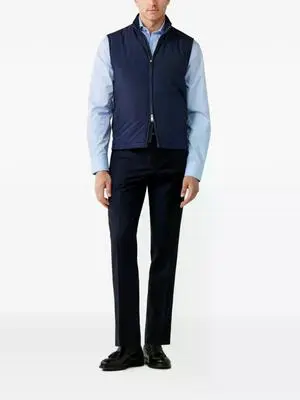 HACKETT LONDON Windsor Panelled Gilet - Blue