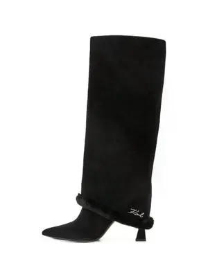 Karl Lagerfeld Debutante Fold-down High-leg Boots