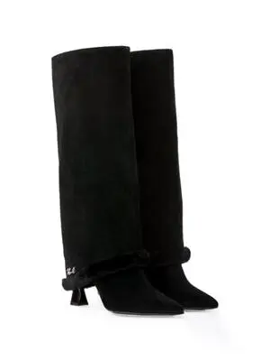 Karl Lagerfeld Debutante Fold-down High-leg Boots