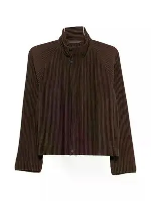 Issey Miyake Plissé Raglan-sleeve Sweater - Brown