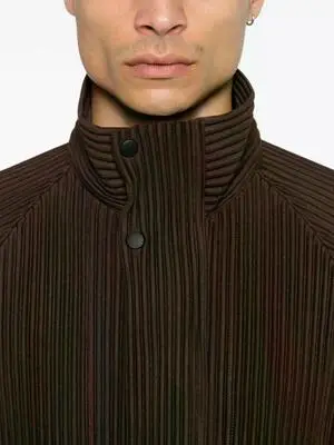 Issey Miyake Plissé Raglan-sleeve Sweater