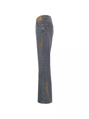 Alchemist Studio Crystal-embellished Flared Jeans