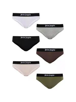 Palm Angels Logo-waistband Briefs - White