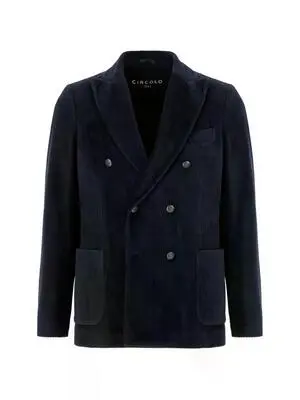 CIRCOLO 1901 Double-breasted Corduroy Jacket - Blue