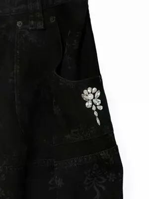 Simone Rocha Bow-print Midi Skirt