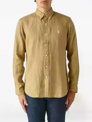 Polo Ralph Lauren Custom-fit Linen Shirt - Neutrals