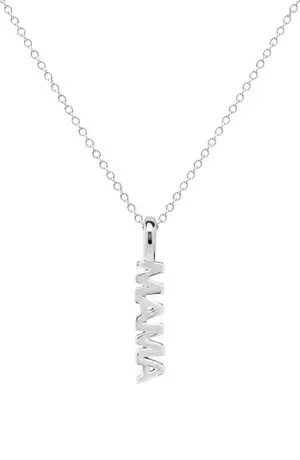 MADE BY MARY Mama Charm Necklace - Silver
