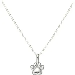 MADE BY MARY Paw Print Charm Necklace - Silver