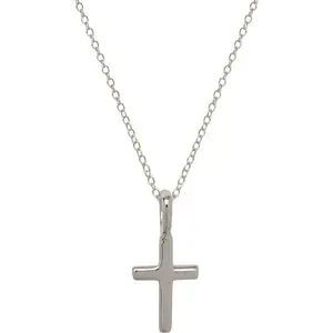 MADE BY MARY Cross Charm Necklace - Silver