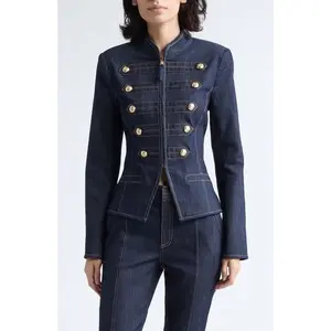 Cinq À Sept Abbot Military Denim Jacket
