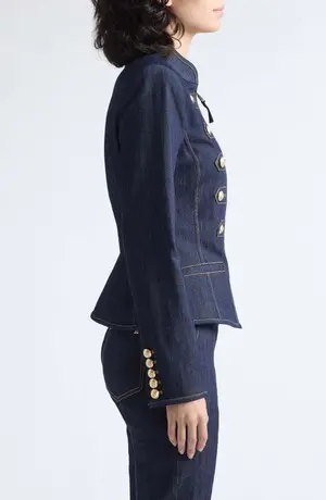 Cinq À Sept Abbot Military Denim Jacket