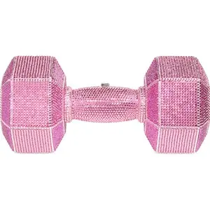 Judith Leiber Dumbbell Crystal Clutch