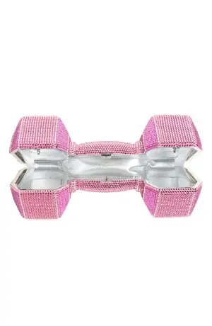 Judith Leiber Dumbbell Crystal Clutch