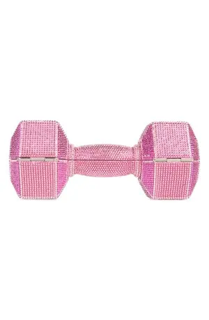 Judith Leiber Dumbbell Crystal Clutch