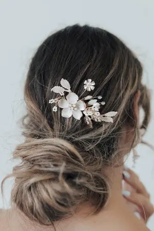 POPPY LANE Juniper Bridal Comb - Gold
