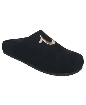 True Religion Fetty Horseshoe Logo Clog - Black