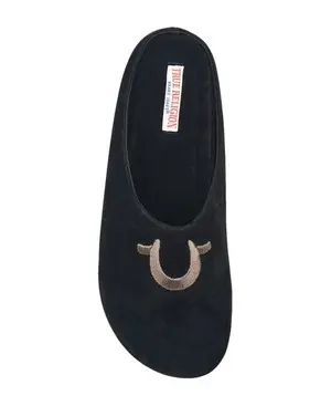 True Religion Fetty Horseshoe Logo Clog - Black