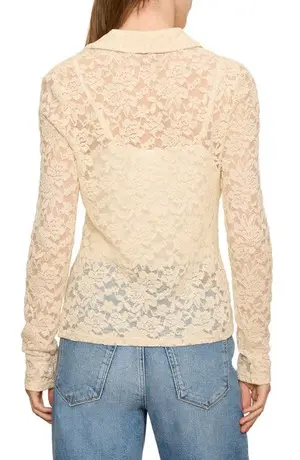Sanctuary Dreamer Lace Shirt - Bone White