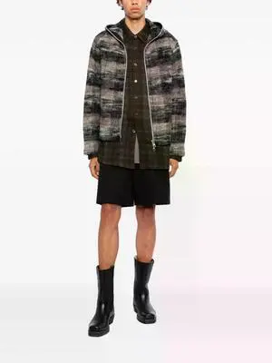 Our Legacy Check-pattern Zip-up Hoodie