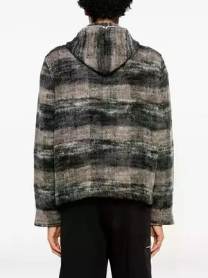 Our Legacy Check-pattern Zip-up Hoodie